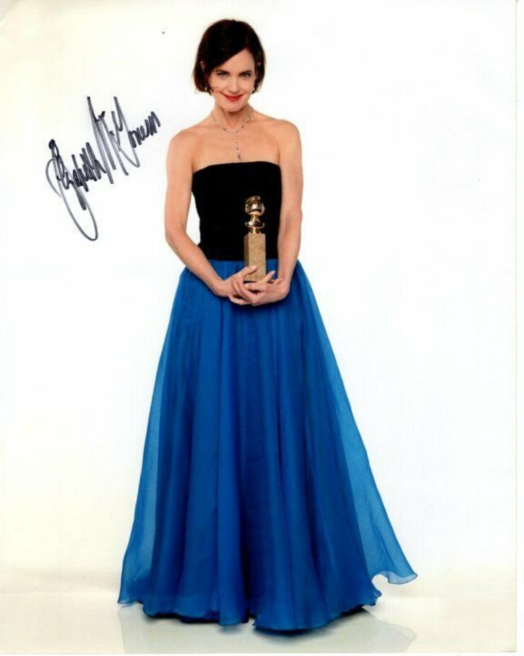 Elizabeth Mcgovern Signed Autographed 8x10 Downton Abbey Golden Globe ...