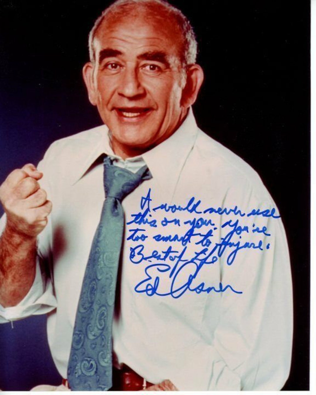Ed Asner Signed Autographed 8x10 Lou Grant Photo Great Content - Etsy