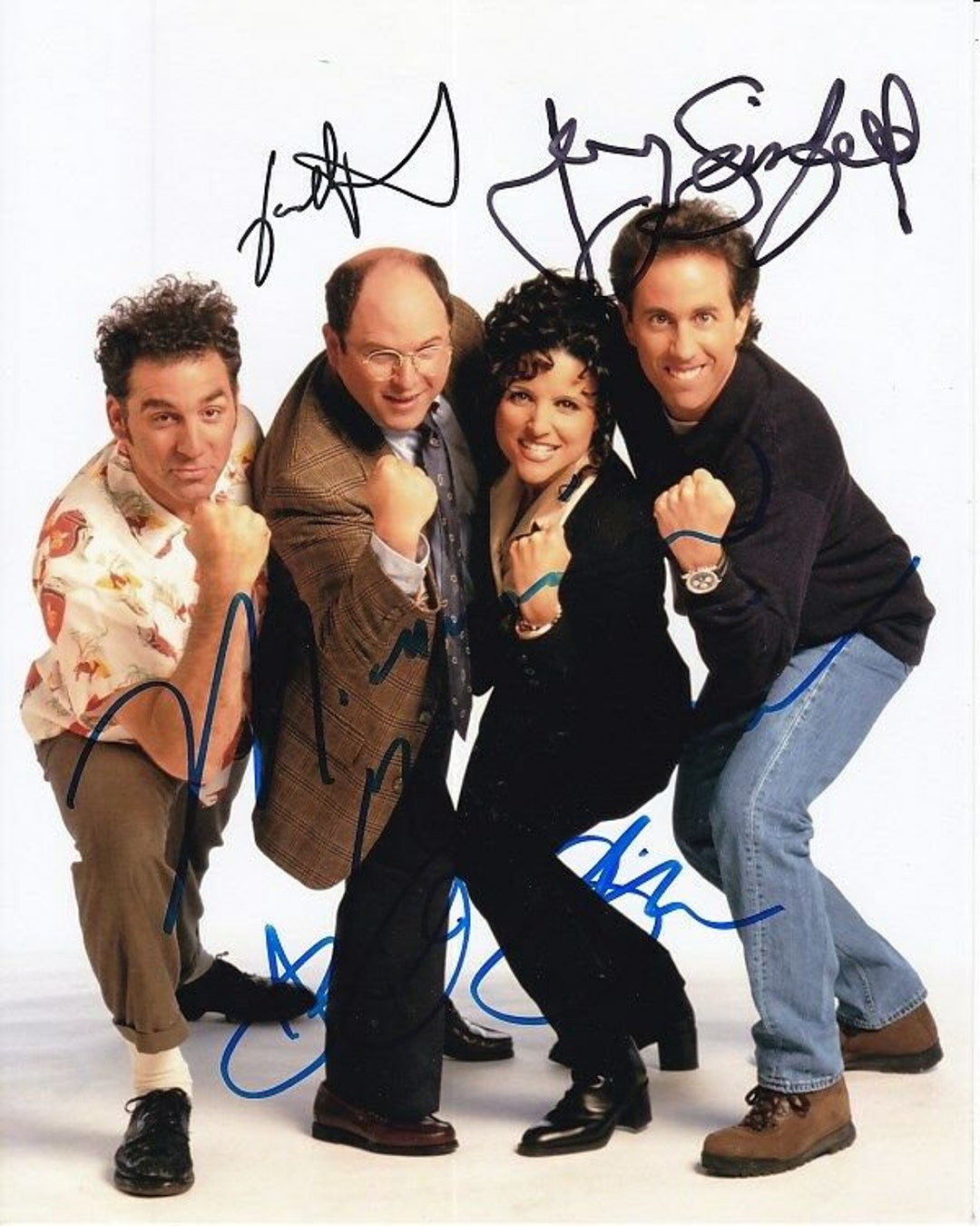 Seinfeld Signed 8x10 Cast Photo Jerry Julia Louis-dreyfus Michael ...
