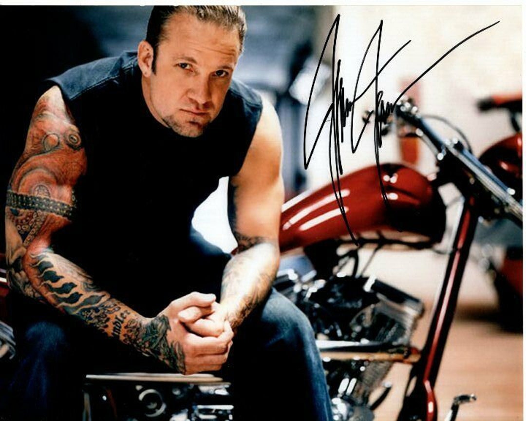 Jesse James Signed Autographed 8x10 Motorcycle Chopper Photo - Etsy