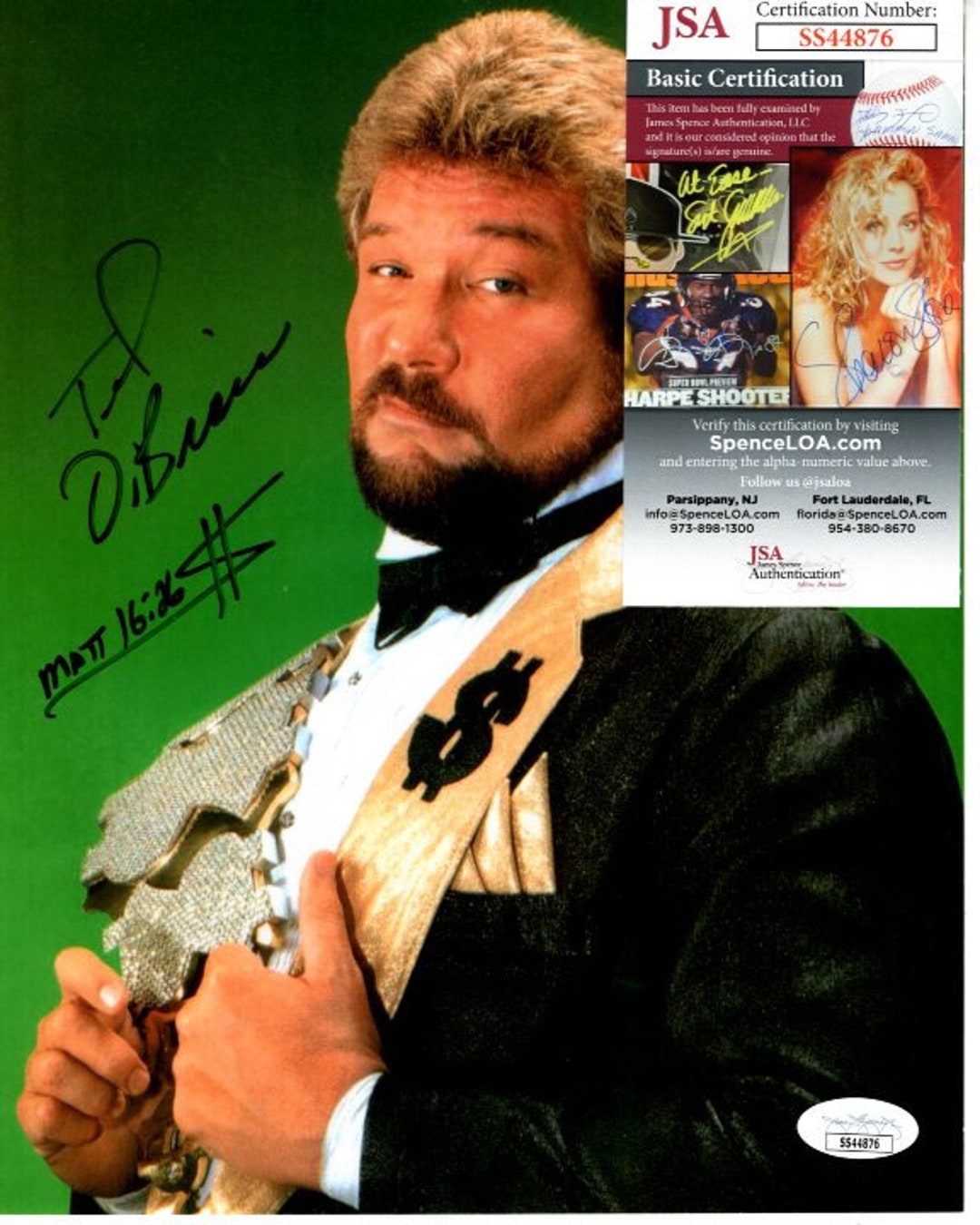 Ted Dibiase Signed 8x10 WWE Wrestling Wrestlemania Photo JSA - Etsy