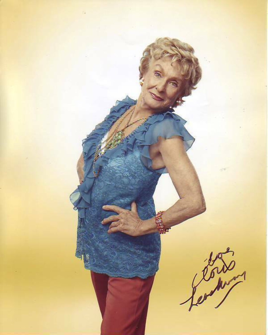 Cloris Leachman Signed Autographed 8x10 Raising Hope Maw Maw Photo - Etsy