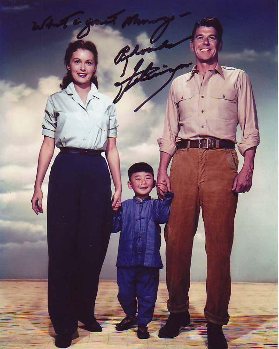 Rhonda Fleming Signed Autographed W/ Ronald Reagan 8x10 Photo - Etsy