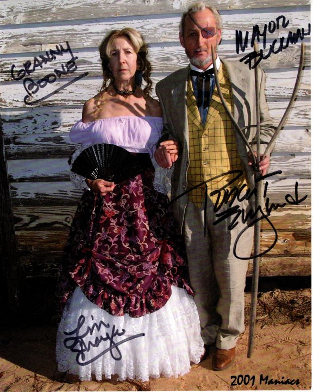 Robert Englund and Lin Shaye Signed Autographed 8x10 2001 Maniacs Photo ...