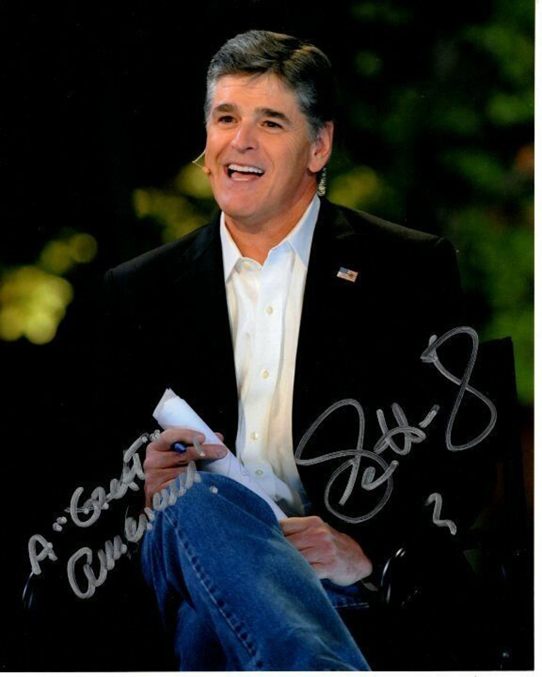 Sean Hannity Signed Autographed 8x10 Photo Great Content - Etsy