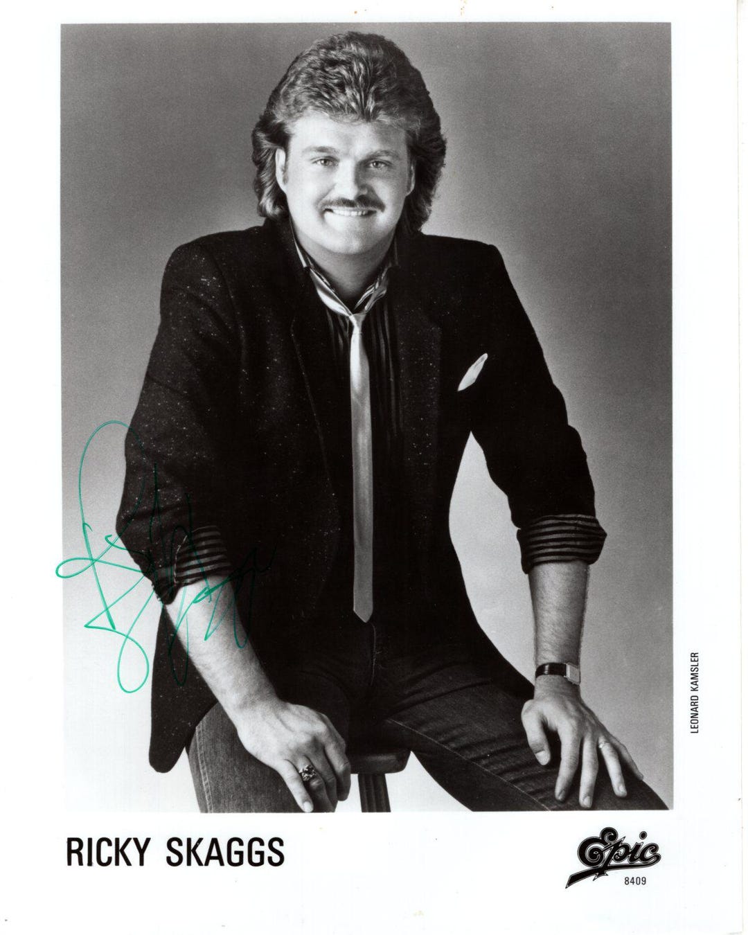 Ricky Skaggs Signed Autographed 8x10 Agency Photo - Etsy