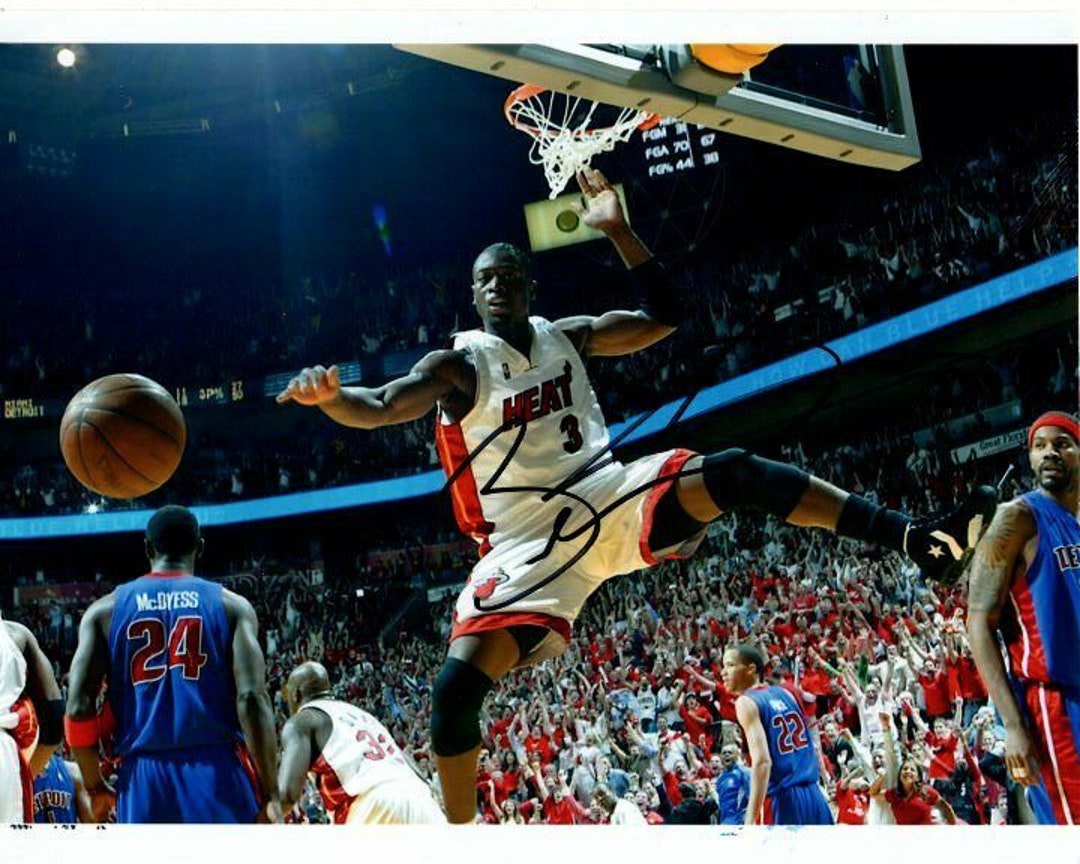 Dwyane Wade Signed Autographed 8x10 Nba Miami Heat Photo - Etsy