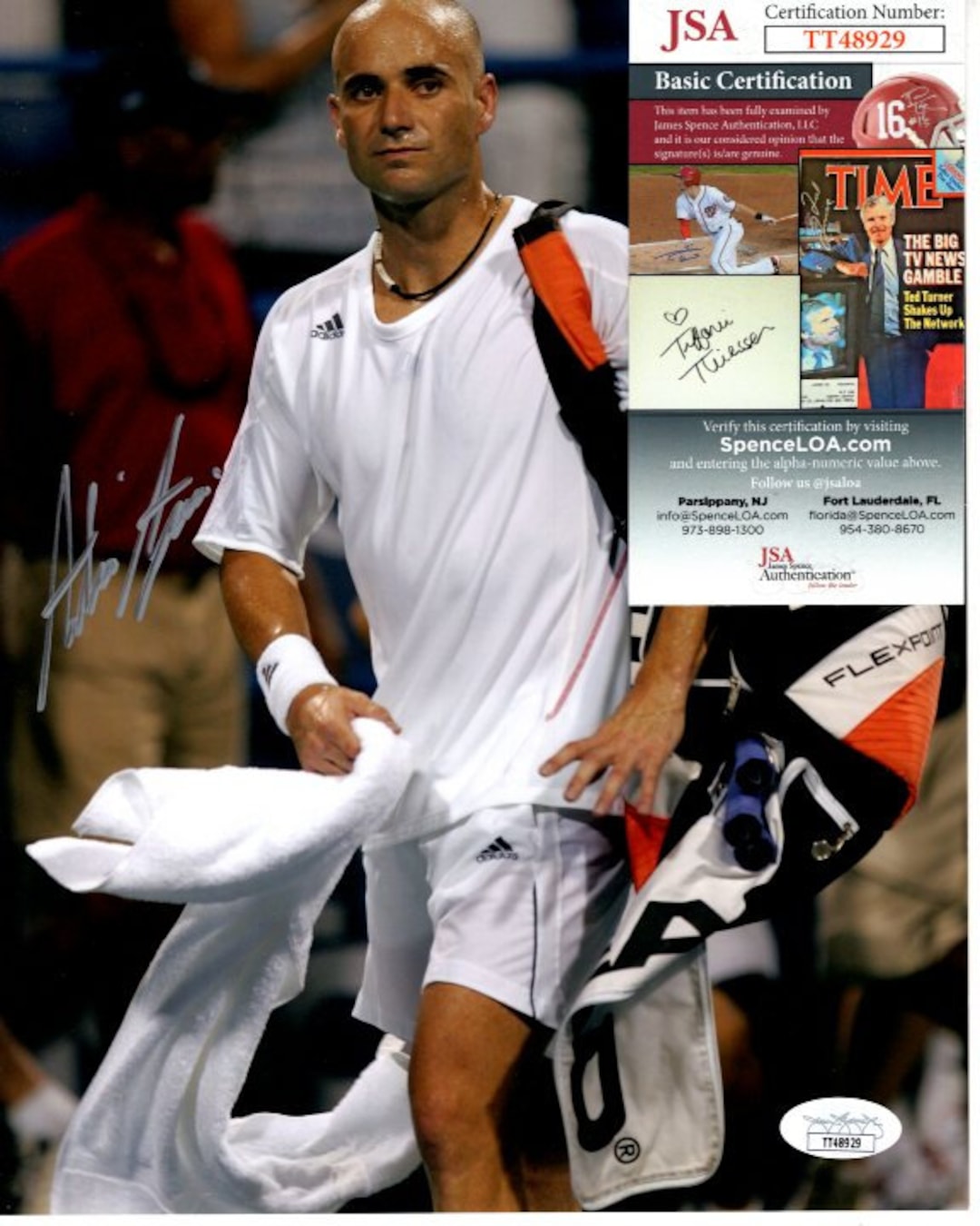 Andre Agassi Signed Tennis 8x10 Photo Beckett Bas - Etsy