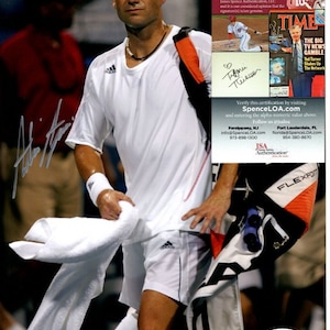 Andre Agassi Signed Tennis 8x10 Photo Beckett Bas - Etsy