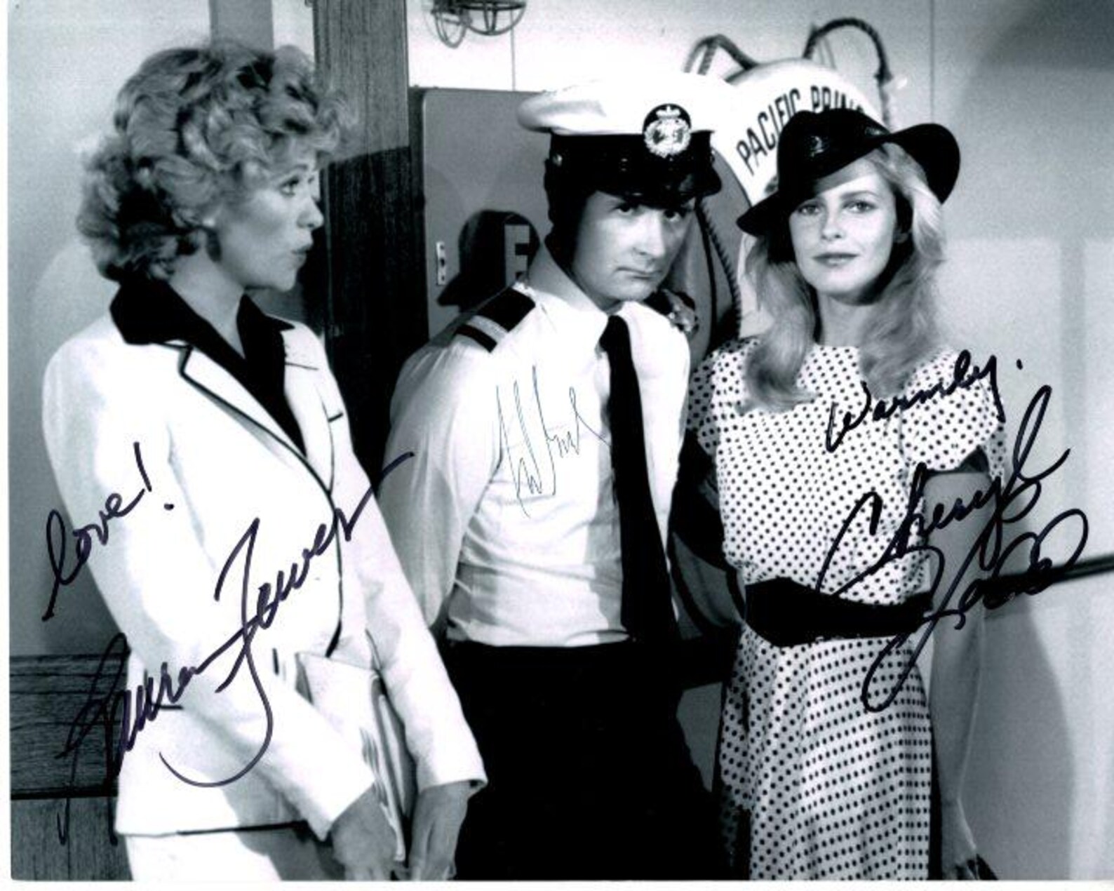 Lauren Tewes, Fred Grandy & Cheryl Ladd Autographed Signed 8x10 the ...