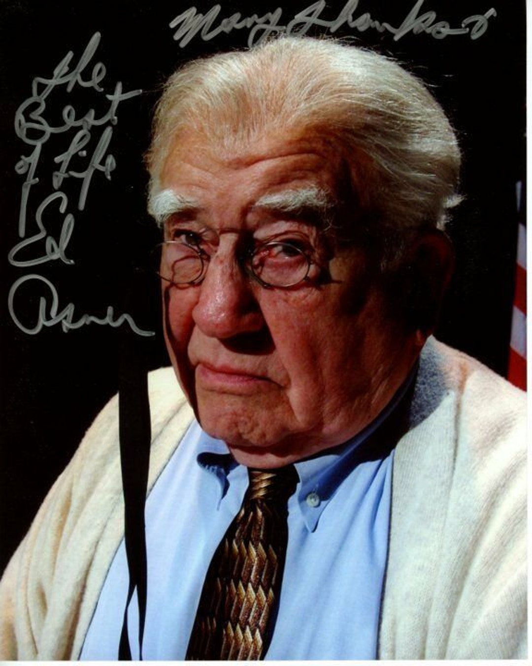 Ed Asner Signed Autographed 8x10 Roosevelt Photo - Etsy