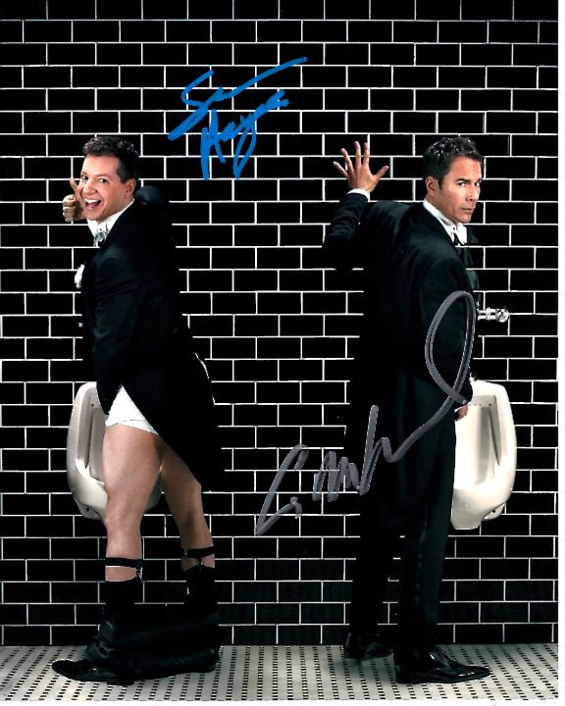 Sean Hayes and Eric Mccormack Signed Autographed 8x10 Will & Grace ...