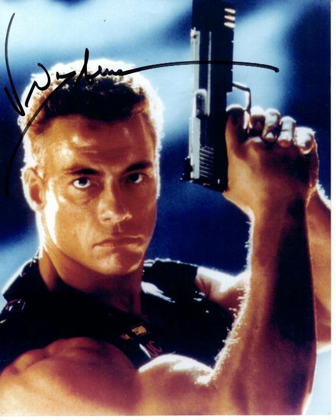 Jean-claude Van Damme Signed 8x10 Double Impact Alex & Chad Wagner ...