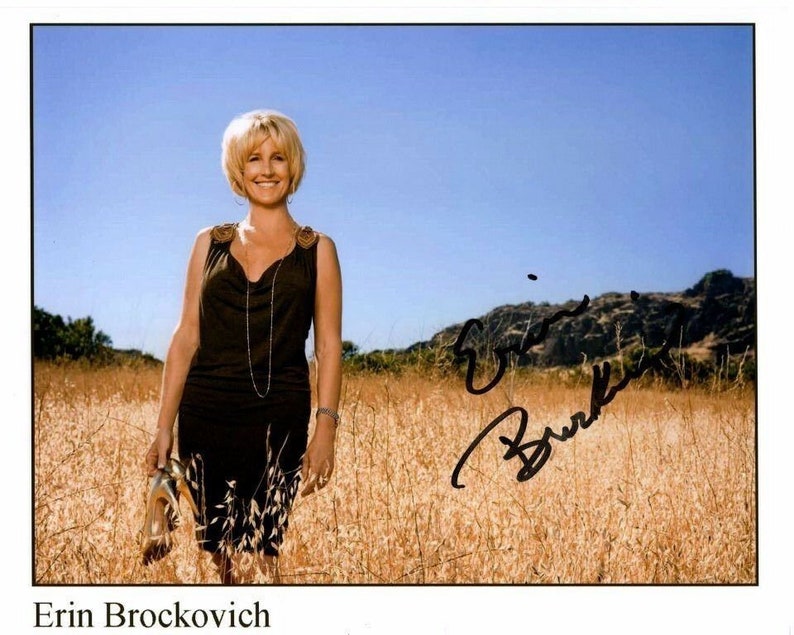 Erin Brockovich Signed Autographed 8x10 Photo - Etsy