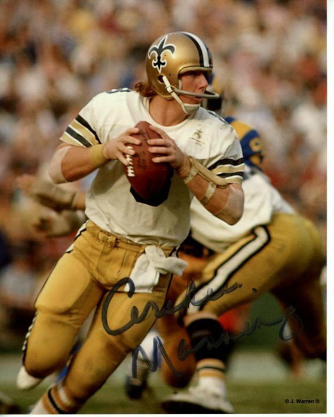 Archie Manning Signed Autographed Nfl New Orleans Saints 8x10 Photo - Etsy