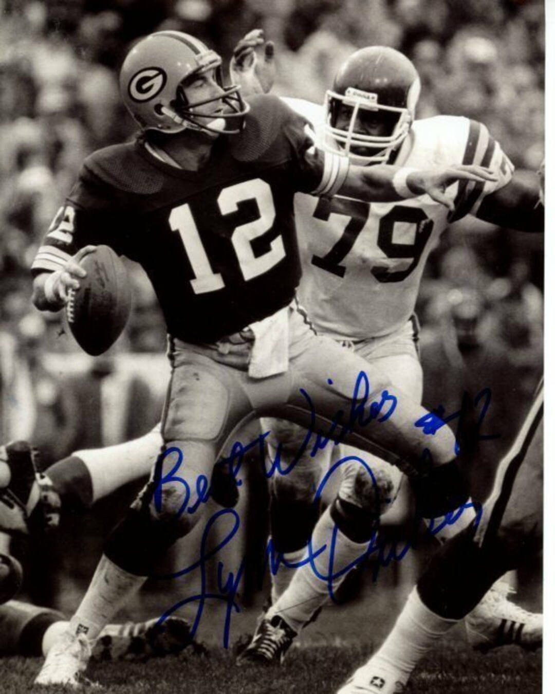 Lynn Dickey Signed Autographed 8x10 Nfl Green Bay Packers Photo - Etsy