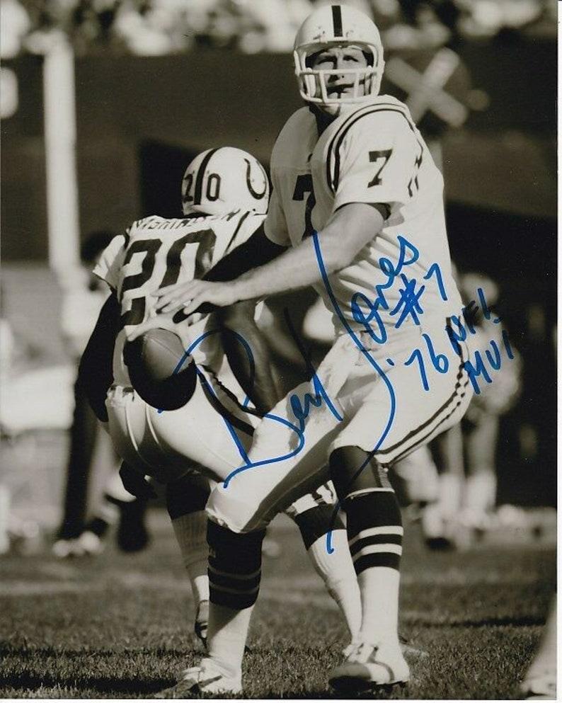 Bert Jones Signed Autographed 8x10 Nfl Baltimore Colts Photo - Etsy