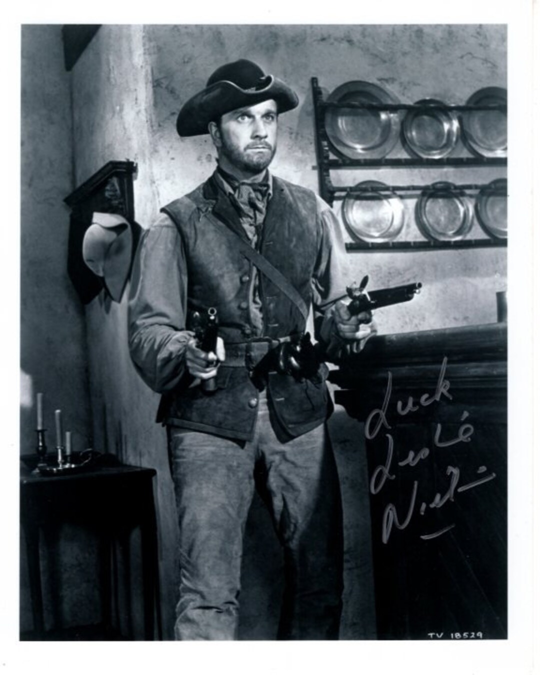 Leslie Nielsen Signed Autographed 8x10 Disney Swamp Fox Col. - Etsy