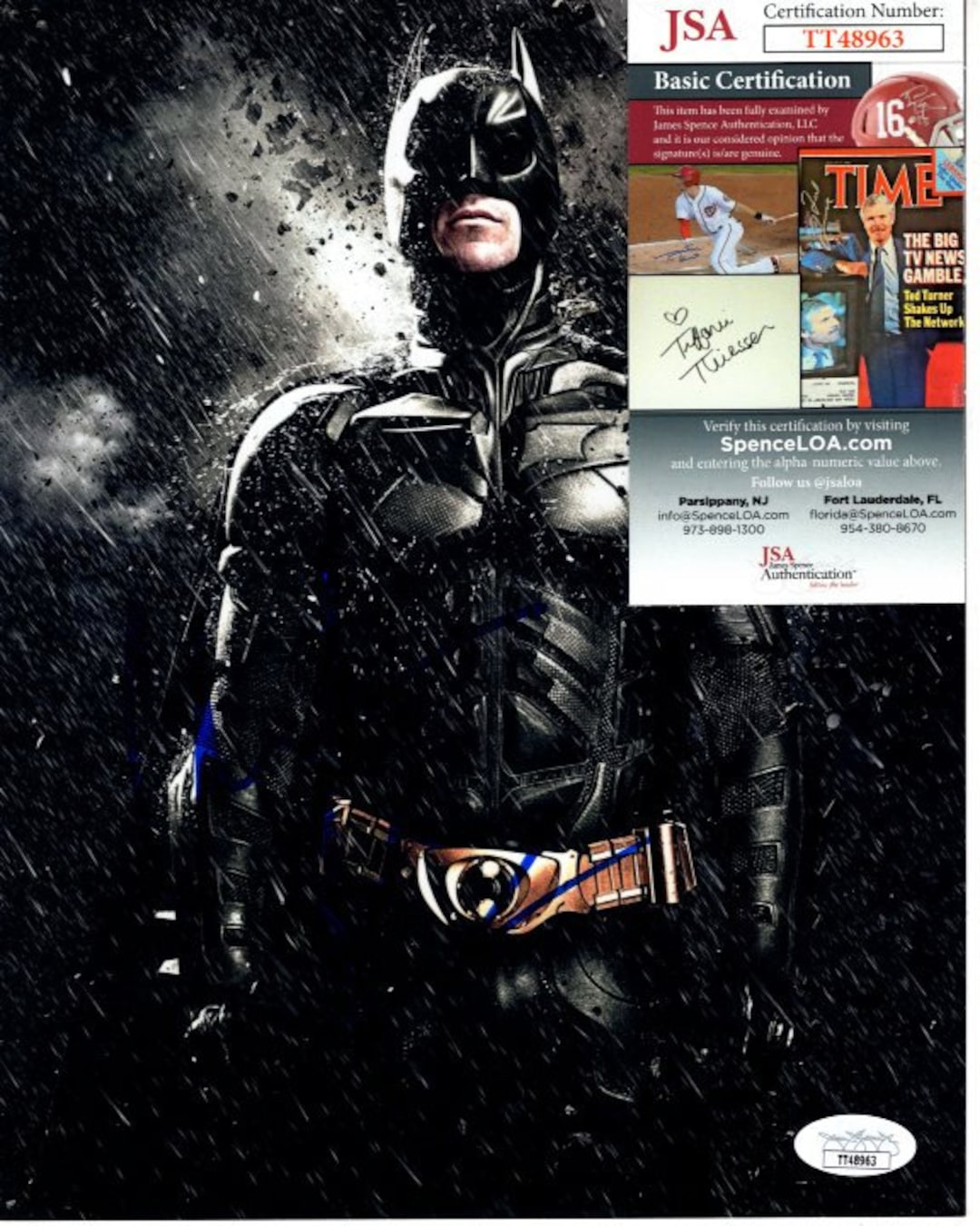 Christian Bale Signed 8x10 the Dark Knight Batman Photo JSA - Etsy