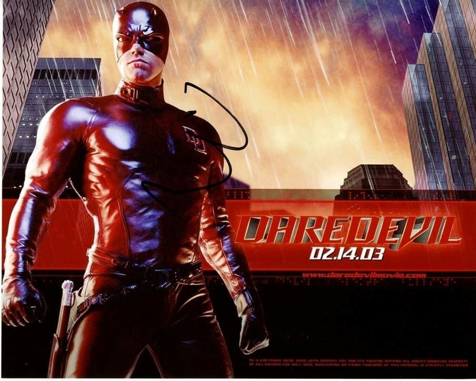 Ben Affleck Signed Autographed Daredevil Matt Murdock 8x10 Photo - Etsy
