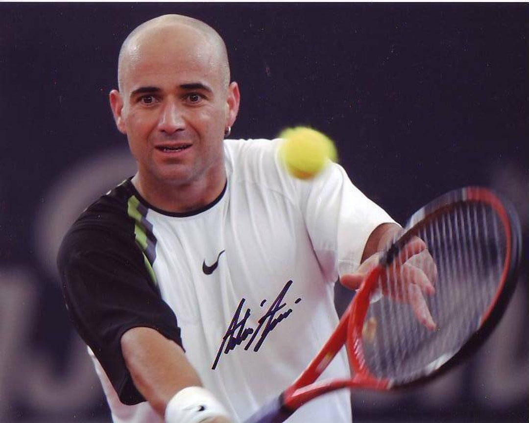 Andre Agassi Signed Autographed Tennis 8x10 Photo - Etsy