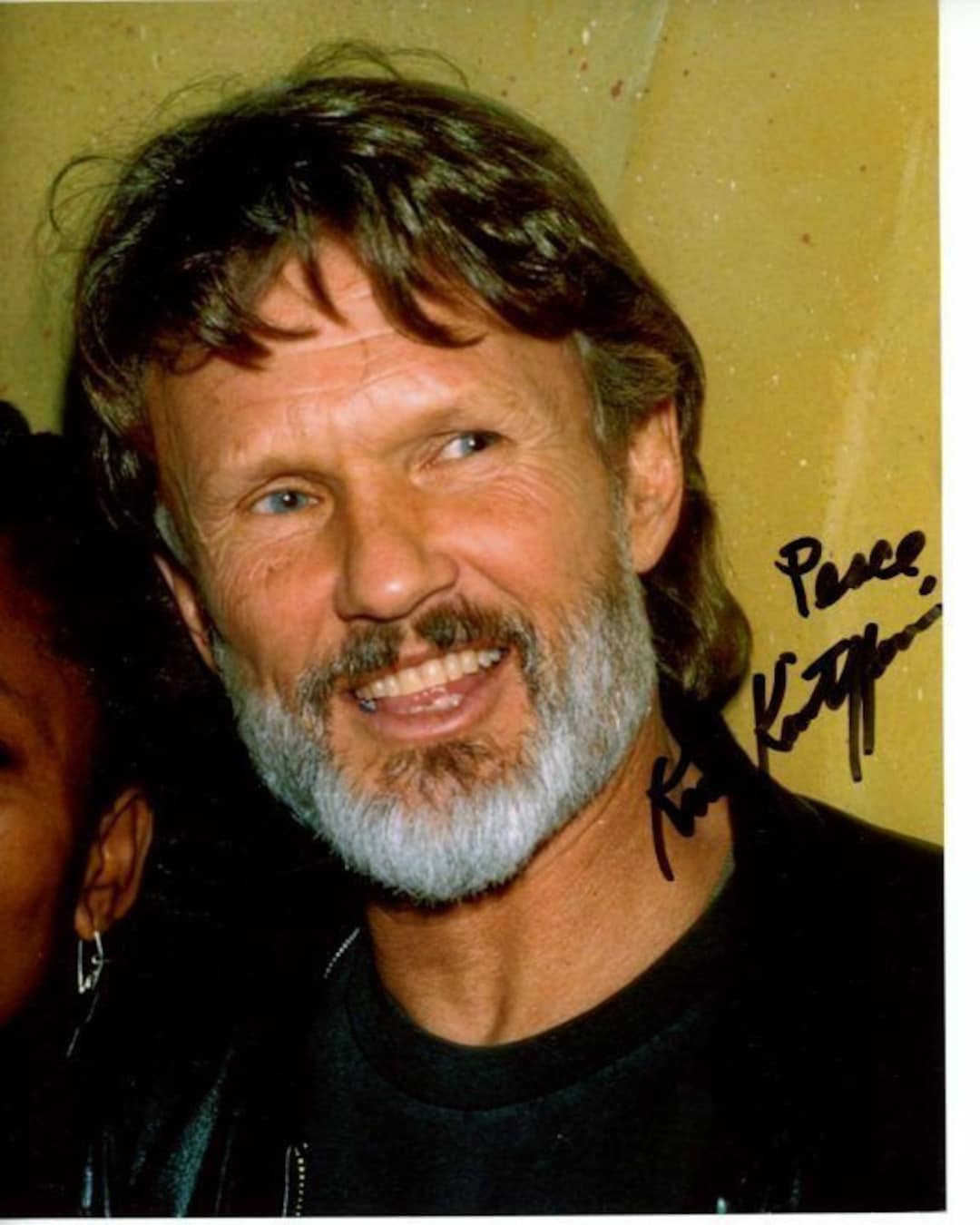 Kris Kristofferson Signed Autographed 8x10 Photo - Etsy