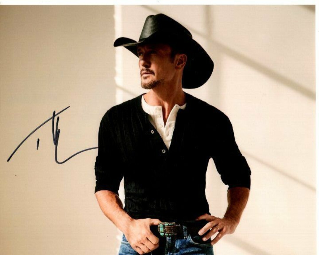 Tim Mcgraw Signed Autographed 8x10 Photo - Etsy