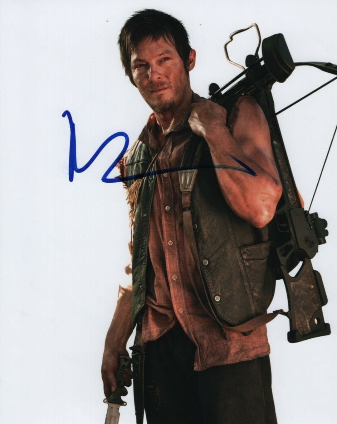 Norman Reedus Signed Autographed 8x10 the Walking Dead Daryl Dixon ...