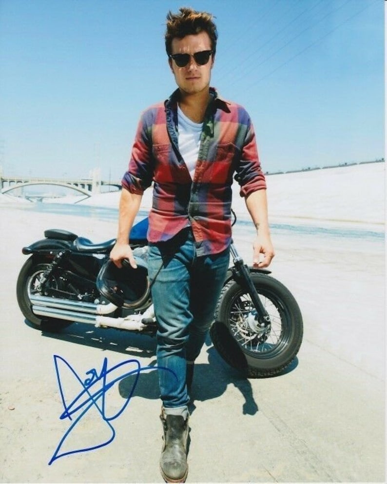 Josh Hutcherson Signed Autographed 8x10 California Motorcycle Photo - Etsy