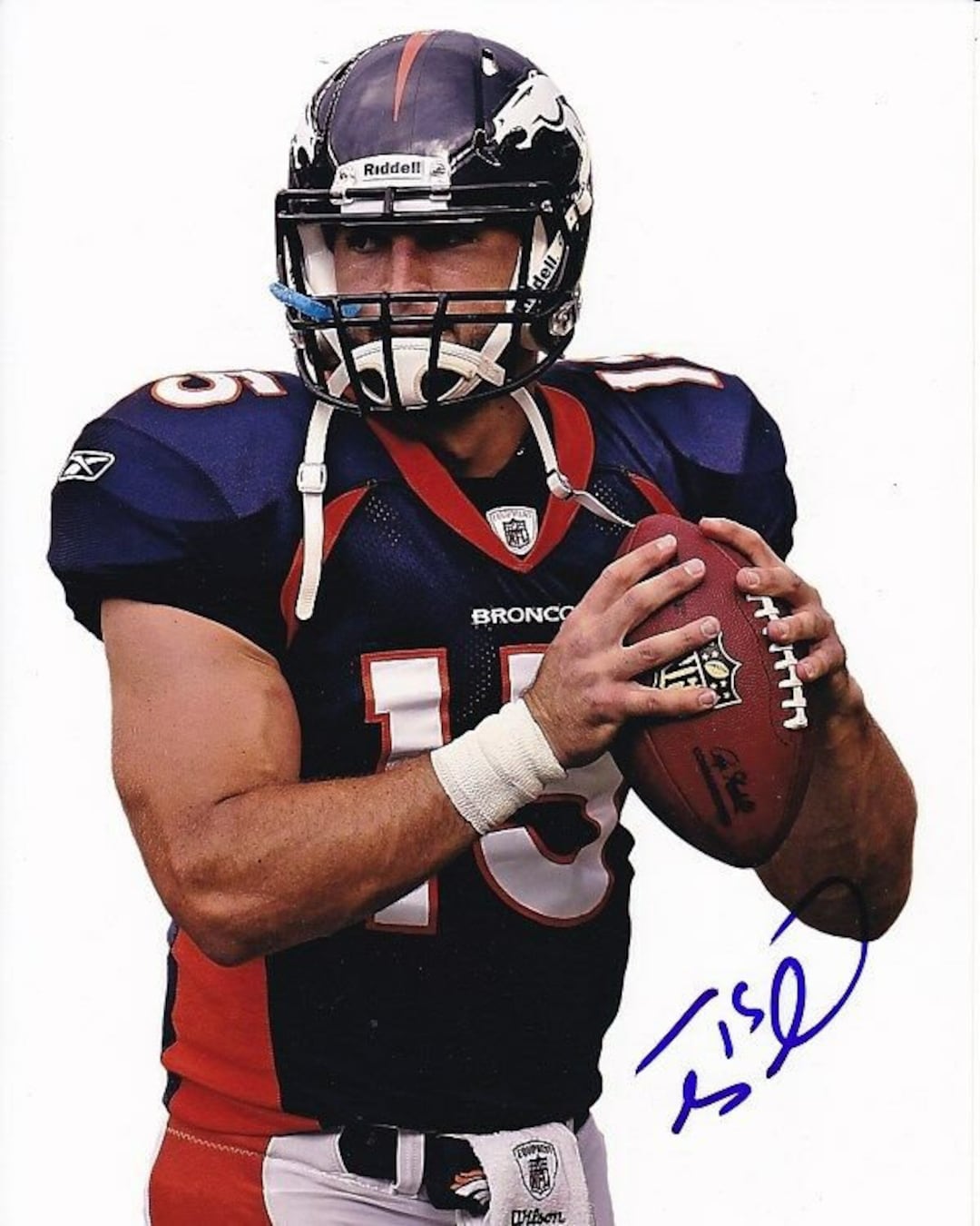 Tim Tebow Signed Autographed 8x10 Nfl Denver Broncos Photo - Etsy