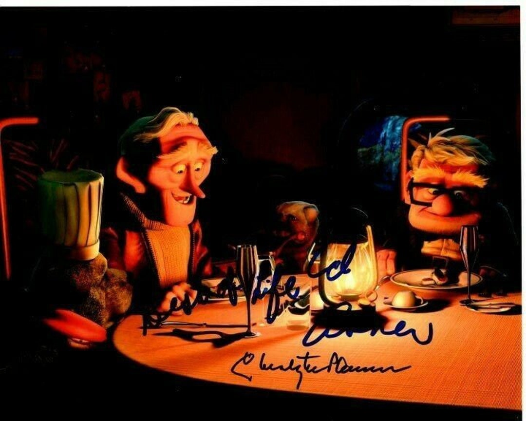 Ed Asner and Christopher Plummer Signed Autographed 8x10 Disney up ...