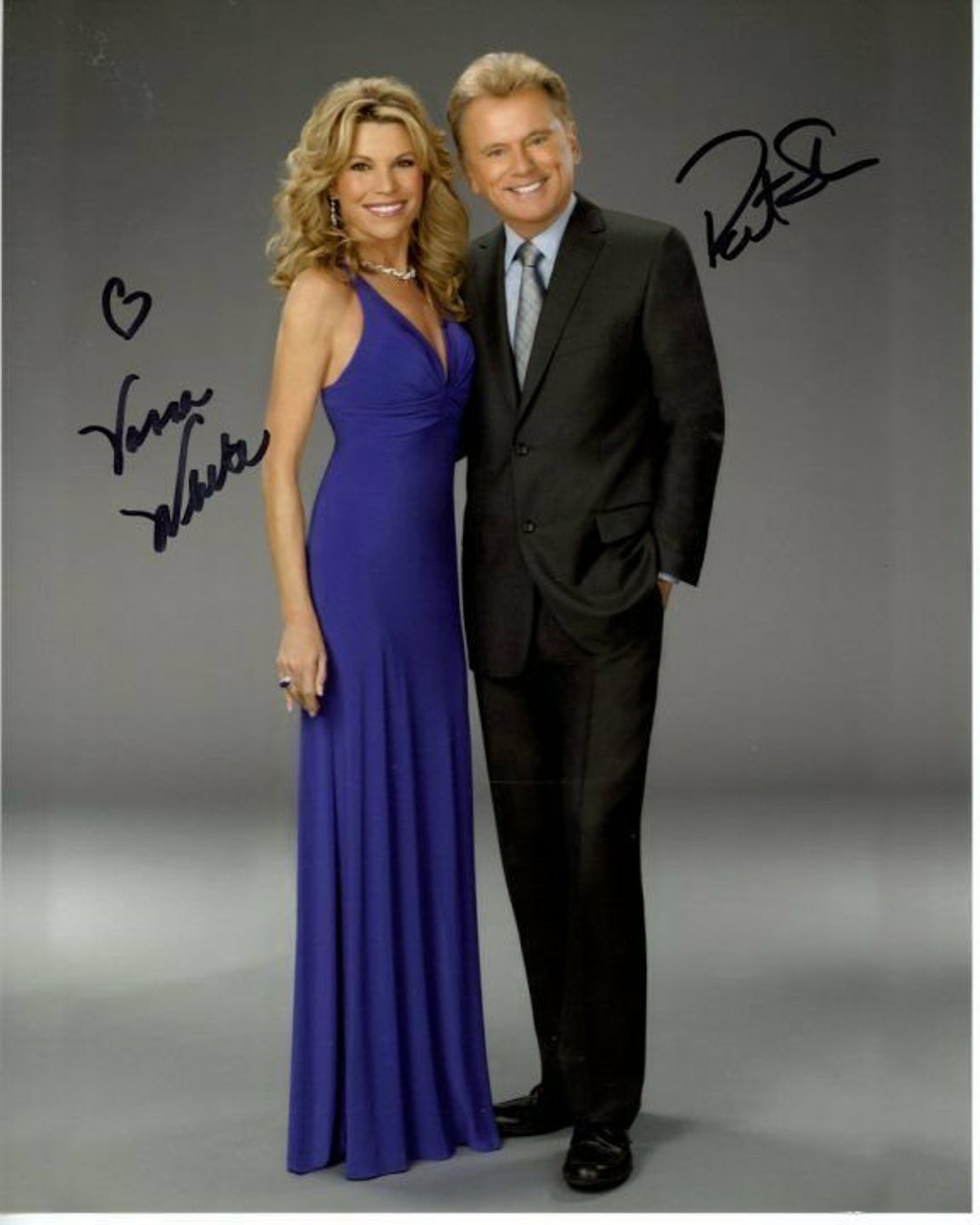Vanna White and Pat Sajak Signed Autographed 8x10 Wheel of - Etsy