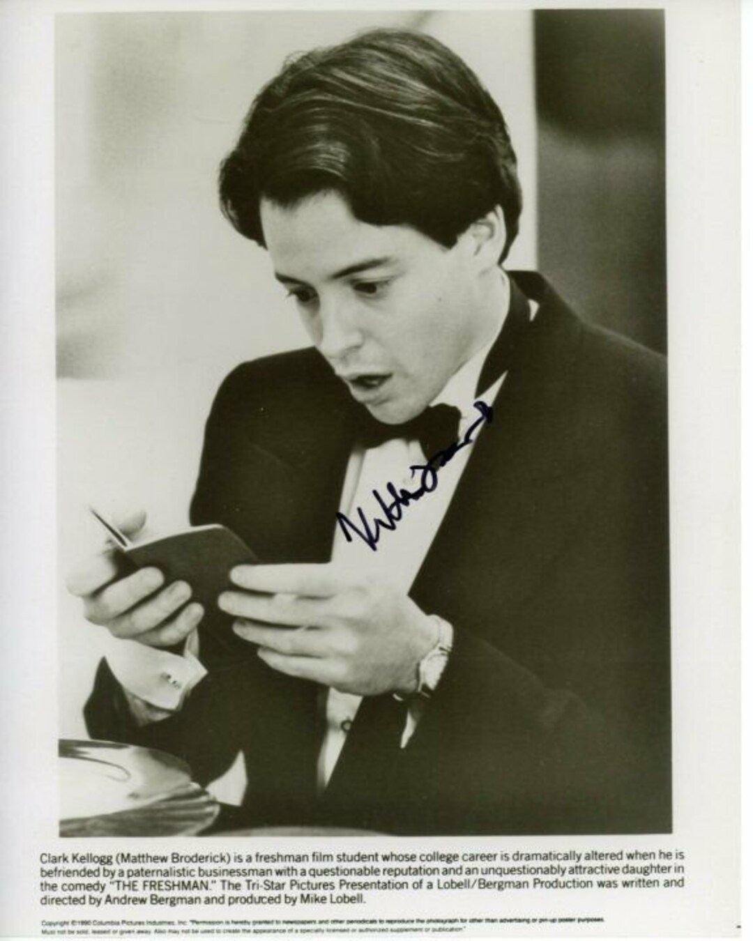 Matthew Broderick Signed Autographed 8x10 the Freshman Photo - Etsy