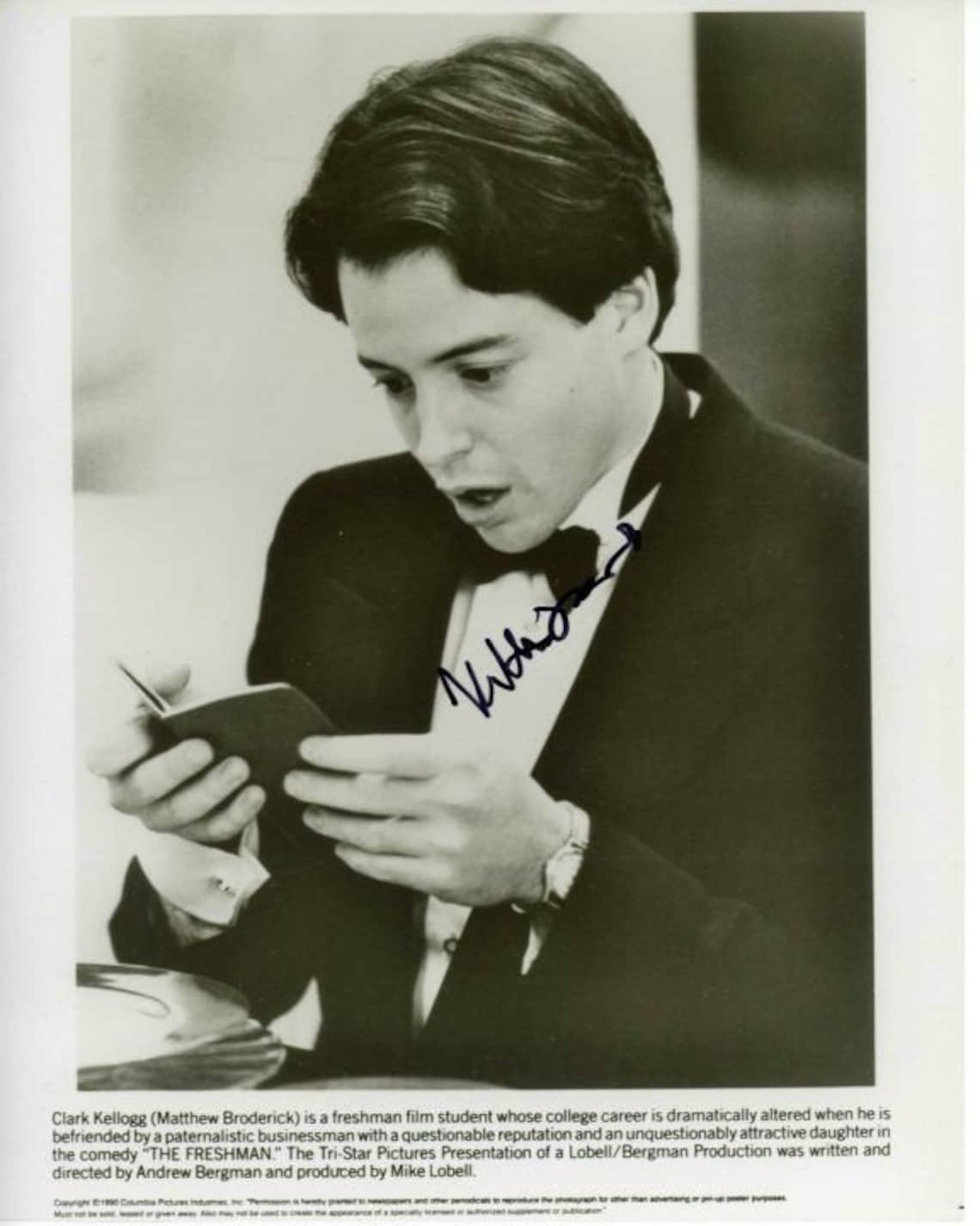Matthew Broderick Signed Autographed 8x10 the Freshman Photo - Etsy