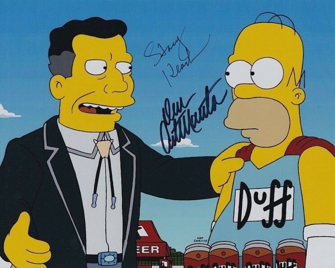 Stacy Keach and Dan Castellaneta Signed Autographed 8x10 the Simpsons ...