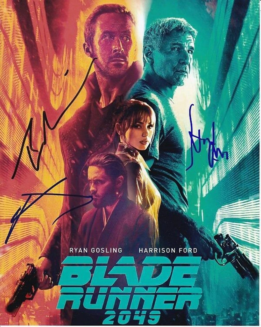 Harrison Ford, Ryan Gosling and Jared Leto Signed Autographed 8x10 ...