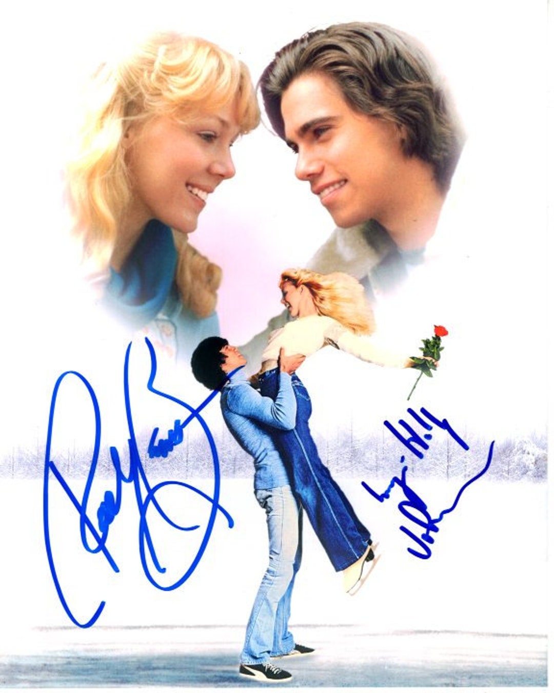 Robby Benson and Lynn-holly Johnson Signed Autographed 8x10 Ice Castles ...