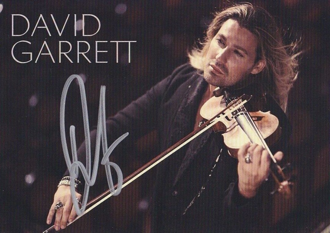 David Garrett Signed Autographed 4x6 Photo Promotional Postcard - Etsy