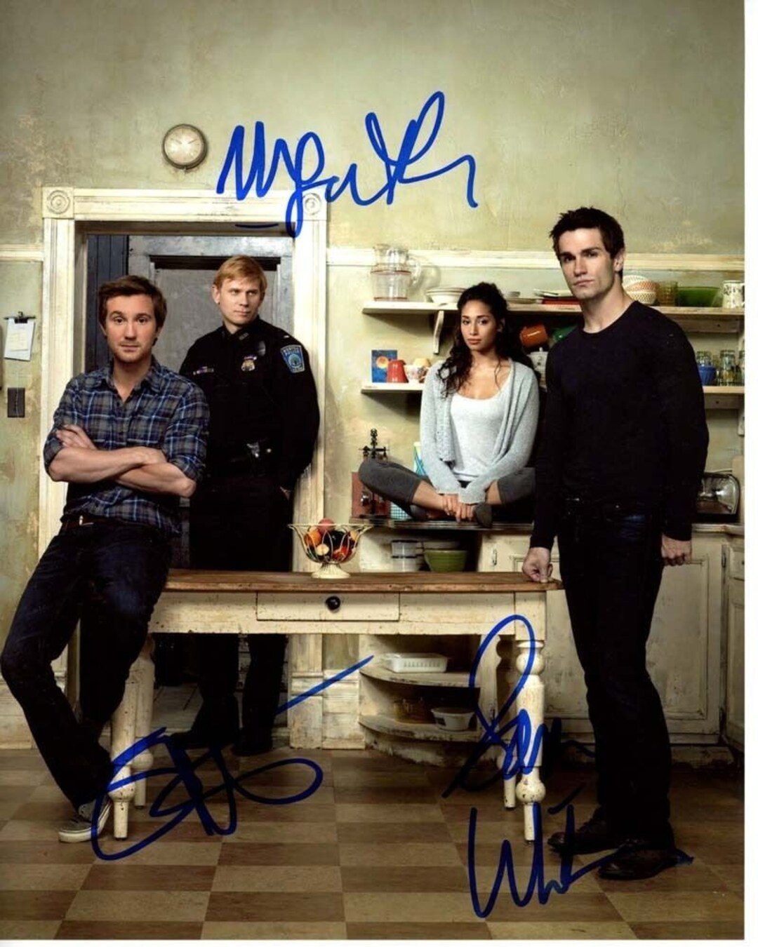 Being Human Signed Cast 8x10 Photo Meaghan Rath Sam Winter & Huntington ...