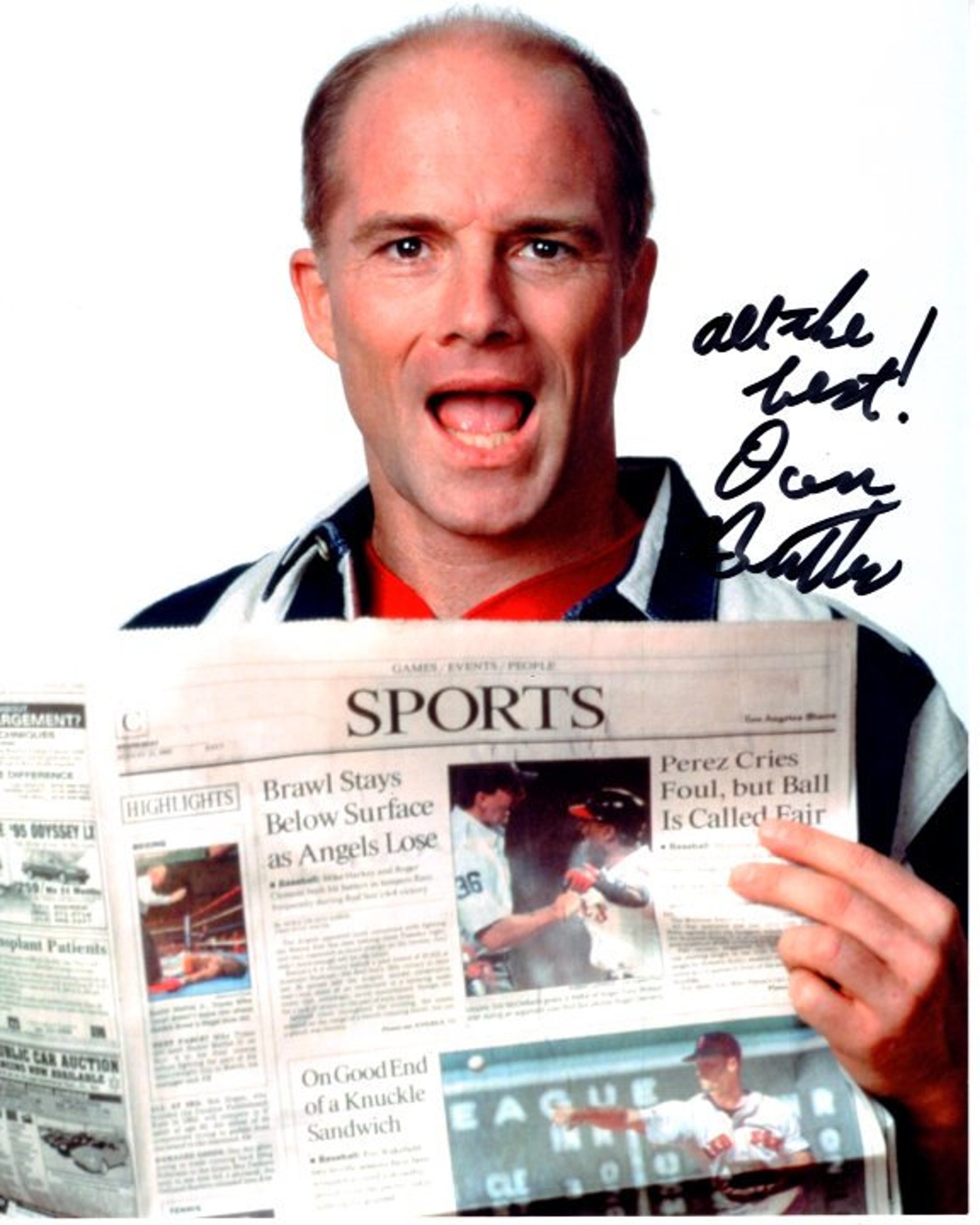 Dan Butler Signed Autographed 8x10 Frasier Bob Bulldog Briscoe Photo - Etsy