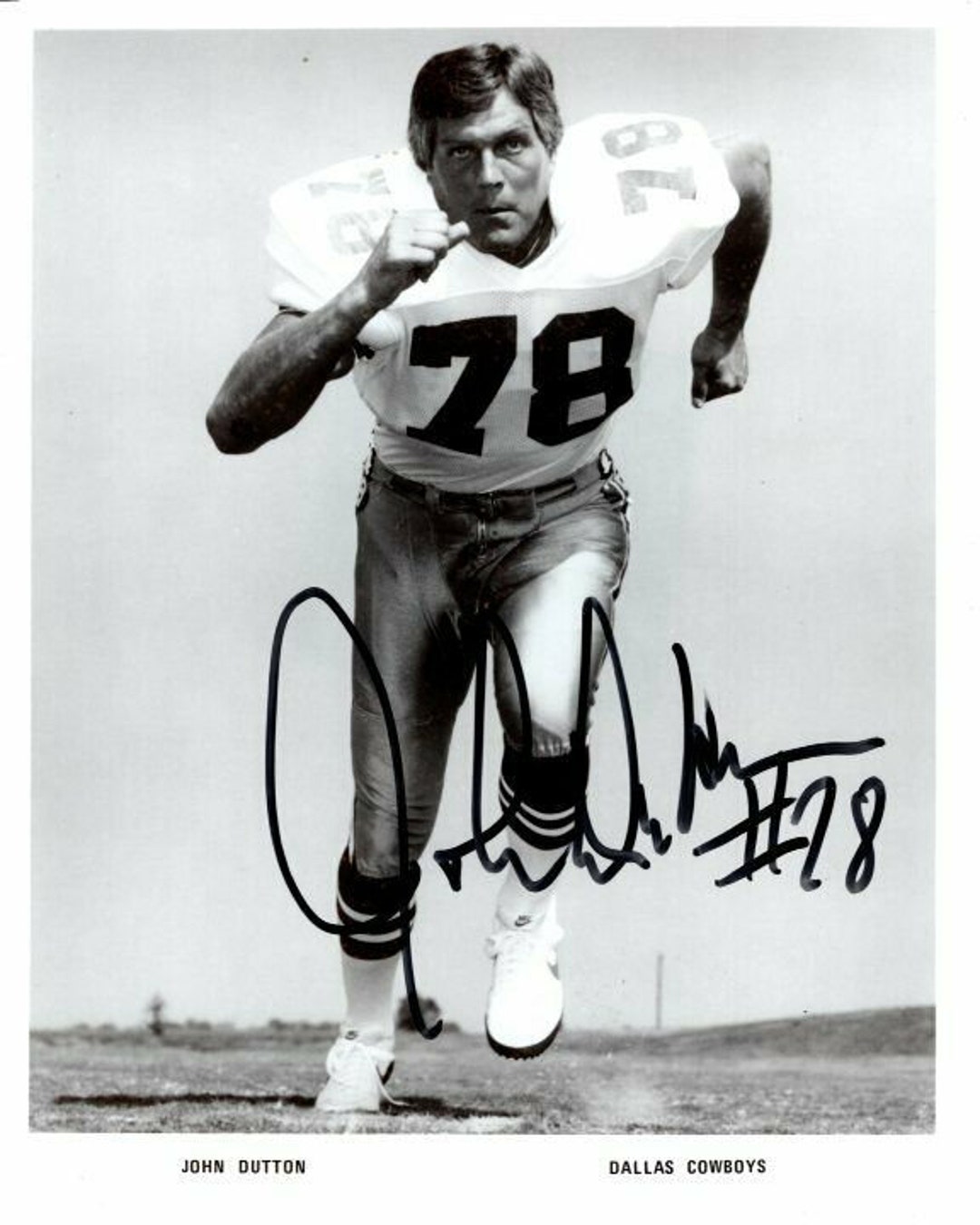 John Dutton Signed Autographed 8x10 Nfl Dallas Cowboys Photo - Etsy