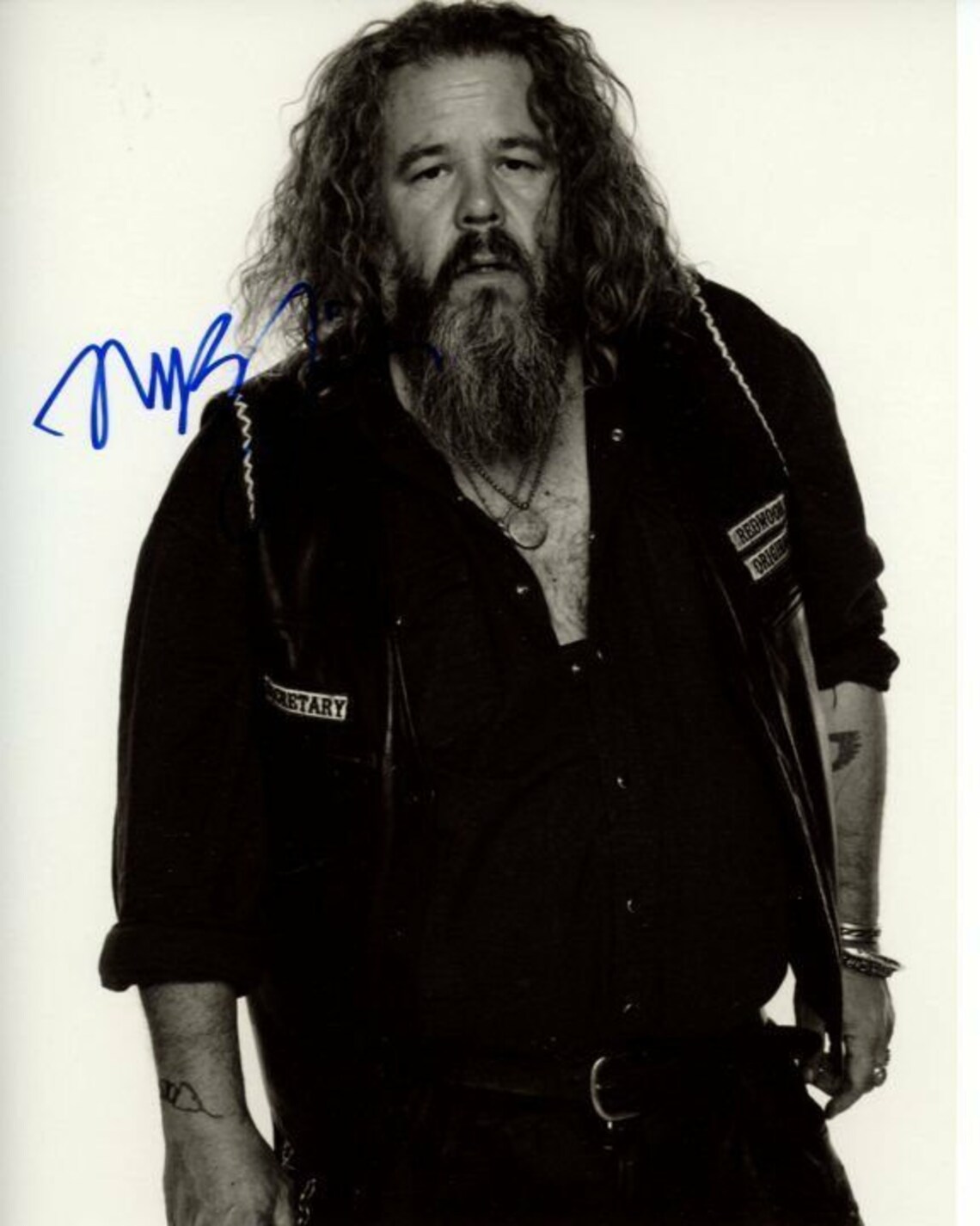 Mark Boone Junior Signed Autographed 8x10 Sons of Anarchy Bobby Munson ...