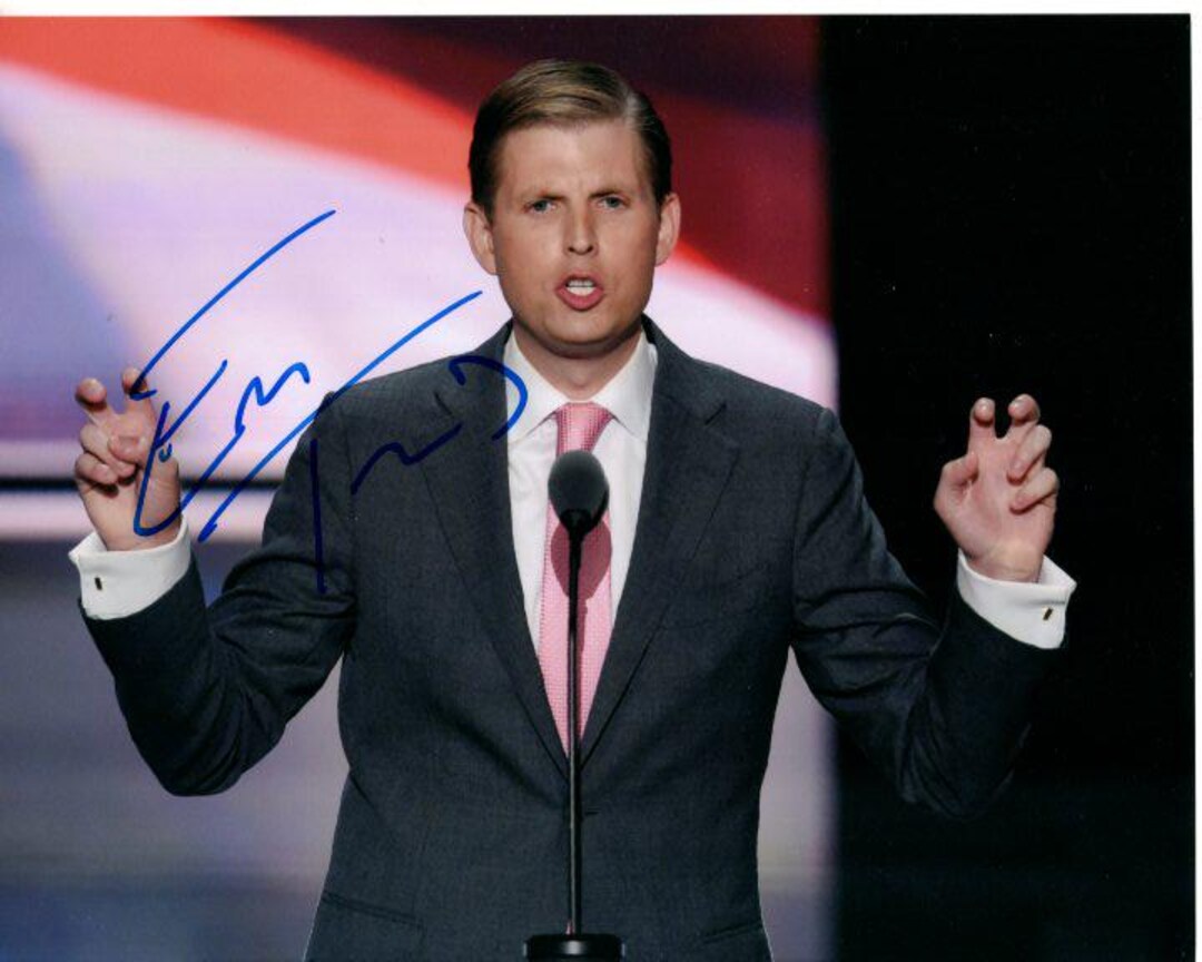 Eric Trump Signed Autographed 8x10 Photo - Etsy