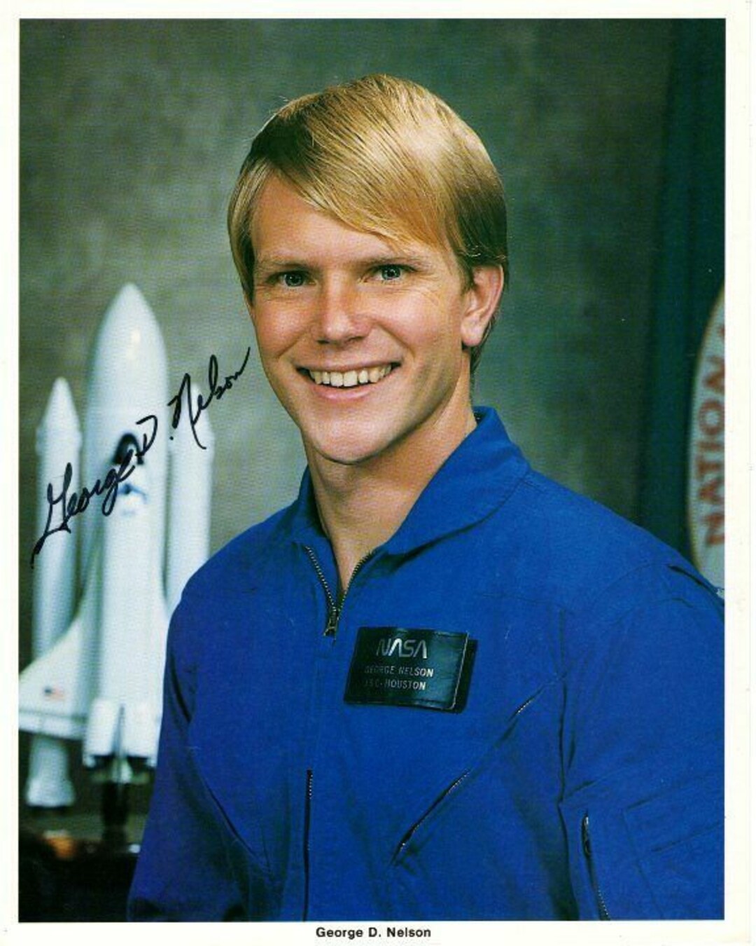 George D. Nelson Signed Autographed 8x10 Nasa Astronaut Photo - Etsy