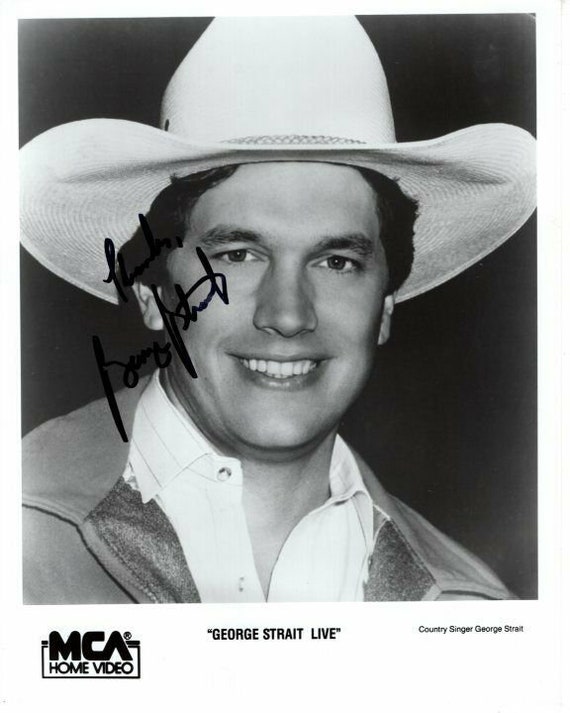 George Strait Signed 8x10 Original Press Publicity Photo - Etsy