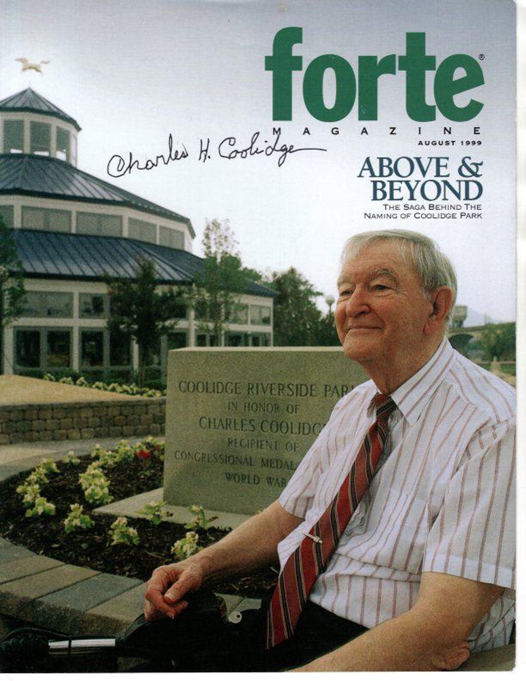 Charles H. Coolidge Signed Autographed Forte Magazine Medal of Honor ...