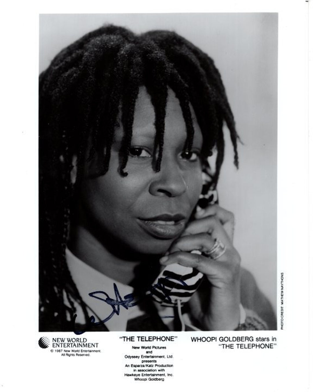 Whoopi Goldberg Signed the Telephone 8x10 Original Press Photo - Etsy