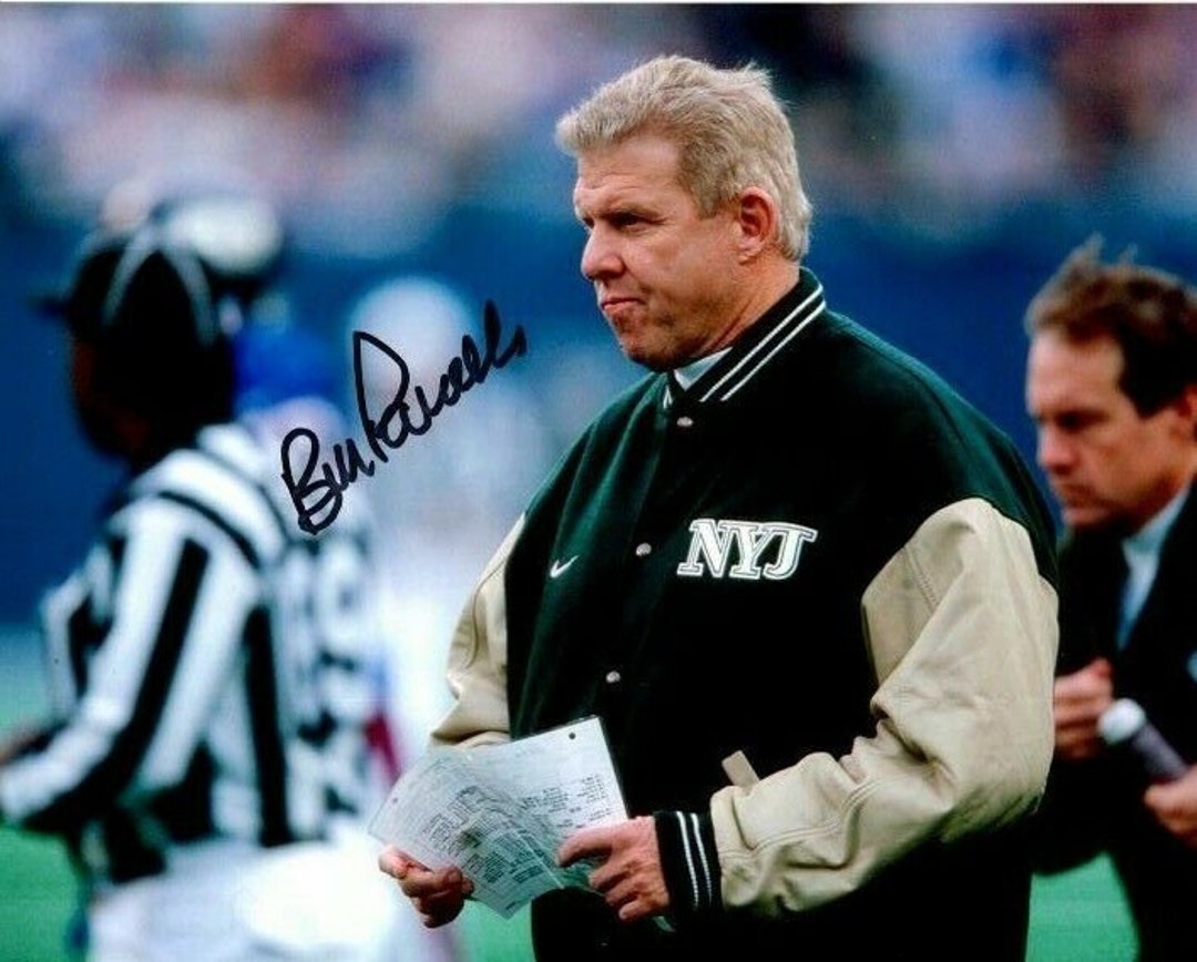 Bill Parcells Signed Autographed Nfl New York Jets 8x10 Photo - Etsy