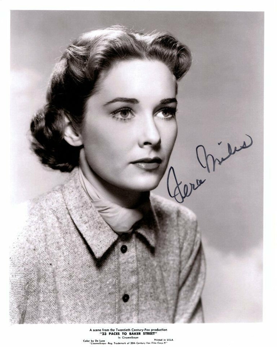 Vera Miles Signed Autographed 8x10 23 Paces to Baker Street Jean Lennox ...