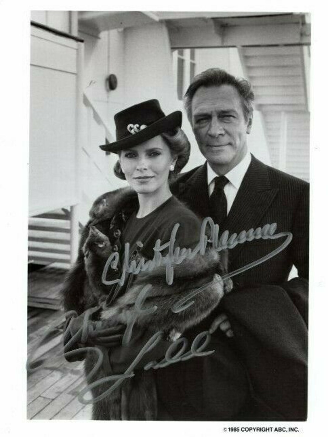 Christopher Plummer and Cheryl Ladd Signed Crossings Original Press 7x9 ...